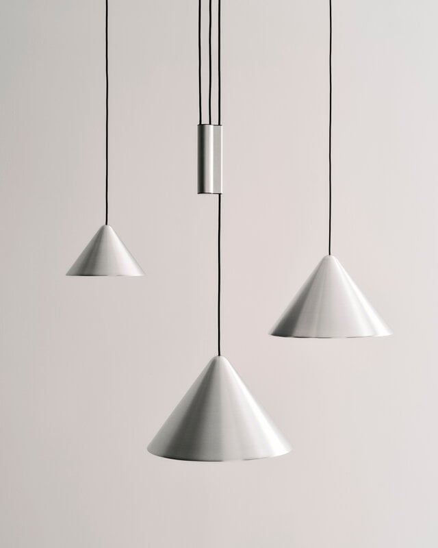 HAY Compass pendant, 260, brushed aluminium | Finnish Design Shop