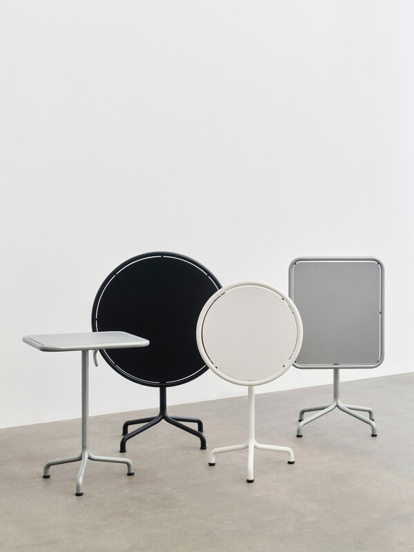 HAY Deville table, 60 x 70 cm, silver grey | Finnish Design Shop