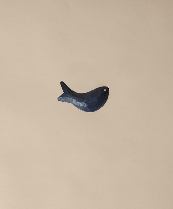 Ferm Living Harbour hook, Fish, deep navy | Finnish Design Shop