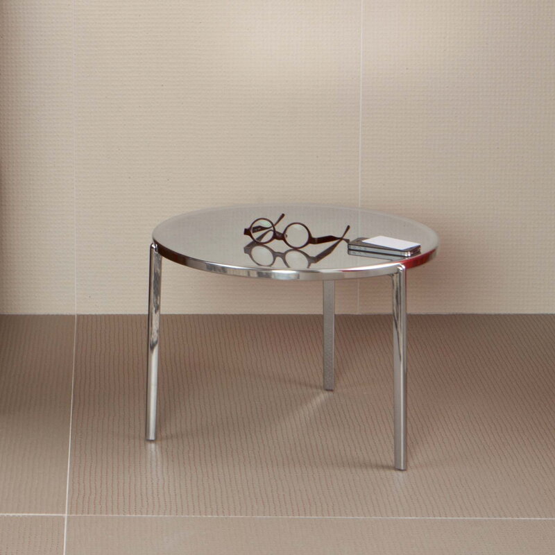 Magis Tambour side table, 65 cm, polished aluminium | Finnish Design Shop