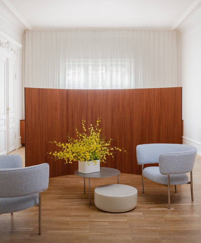 Møbel Copenhagen Pair side table, L, sandblasted steel | Finnish Design ...