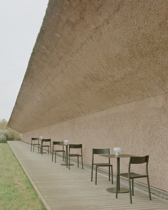 New Works May Bistro table, 70 x 70 cm, dark green | Finnish Design Shop