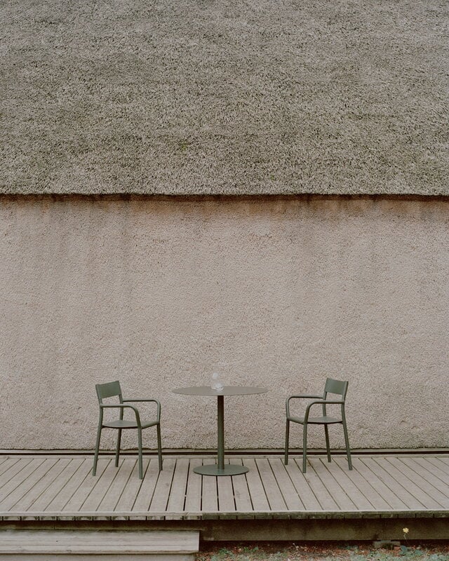 New Works May Bistro table, 90 cm, dark green | Finnish Design Shop UK