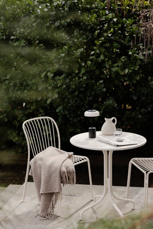 Nuura Blossi Mini portable table lamp, black - opal | Finnish Design Shop