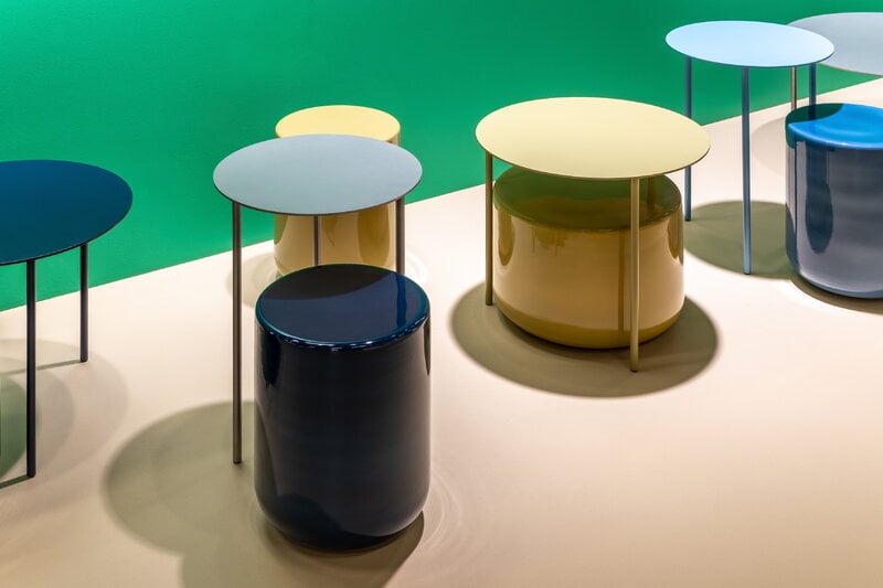 Møbel Copenhagen Pair side table, M, ochre steel | Finnish Design Shop