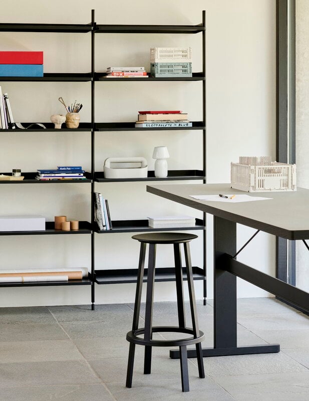 HAY Pier System 102 shelf, 2 columns, PS black | Finnish Design Shop