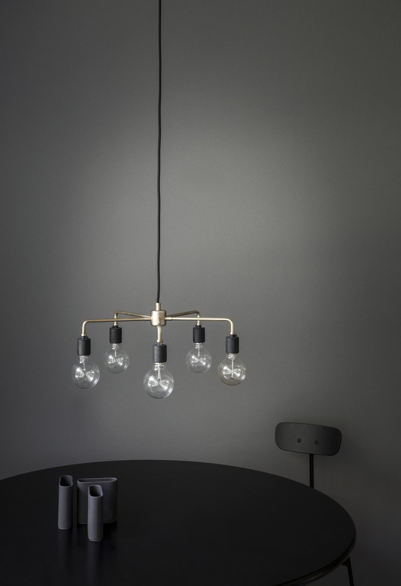 Audo Copenhagen Lampada Tribeca Leonard, ottone | Finnish Design Shop