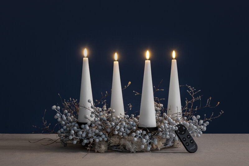 Uyuni Lighting Remote control for LED candles, oval, black | Finnish ...