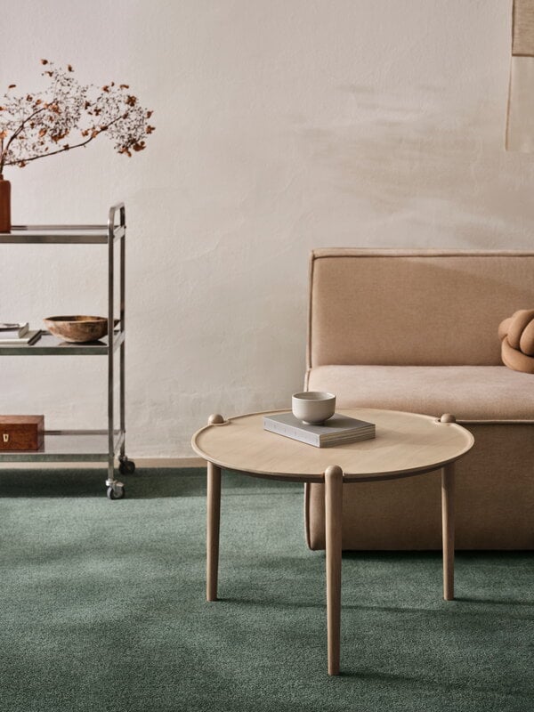 Design House Stockholm Aria coffee table, 60 cm, high, light oak ...