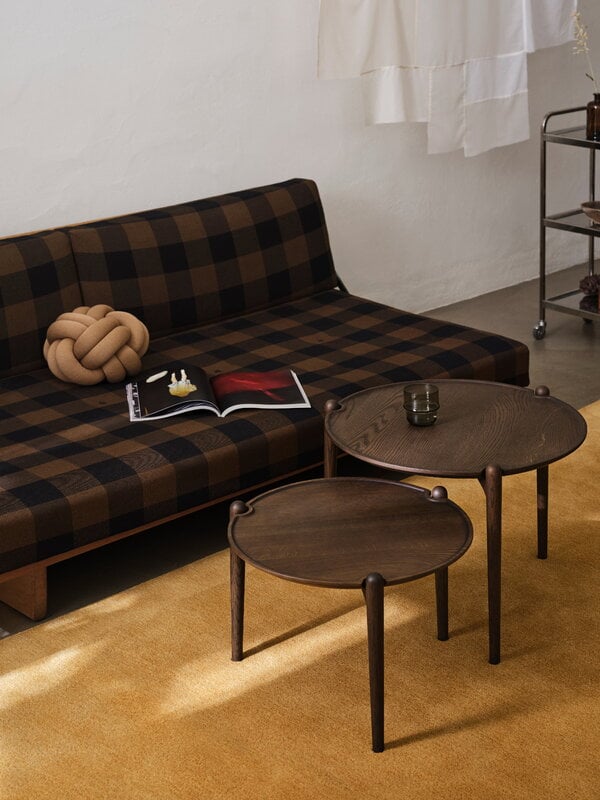 Design House Stockholm Aria coffee table, 60 cm, high, dark oak ...