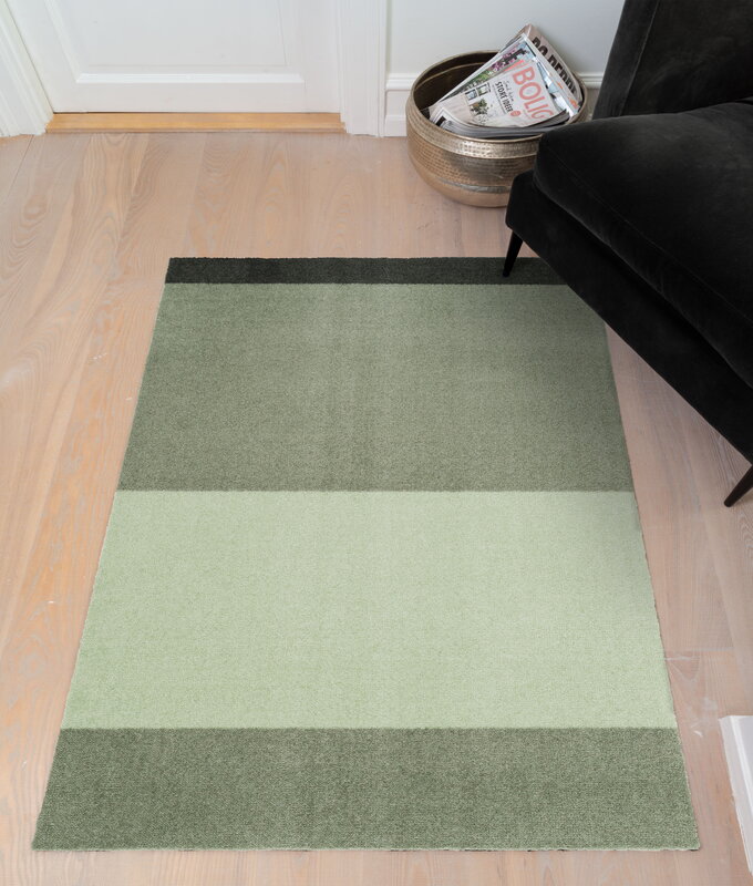 Tica Copenhagen Stripes horizontal rug, 67 x 120 cm, green | Finnish ...