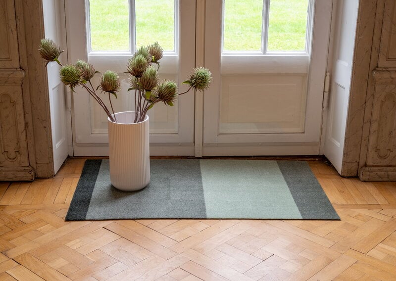 Tica Copenhagen Stripes horizontal rug, 67 x 120 cm, green | Finnish ...