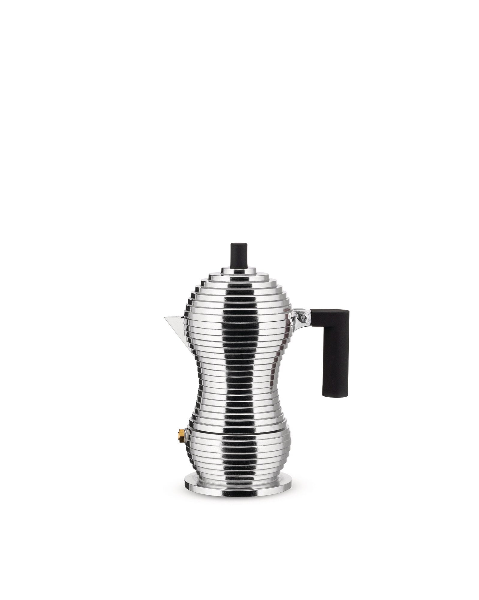 Alessi Cafetera espresso de inducción Pulcina, 6 tazas, aluminio ...