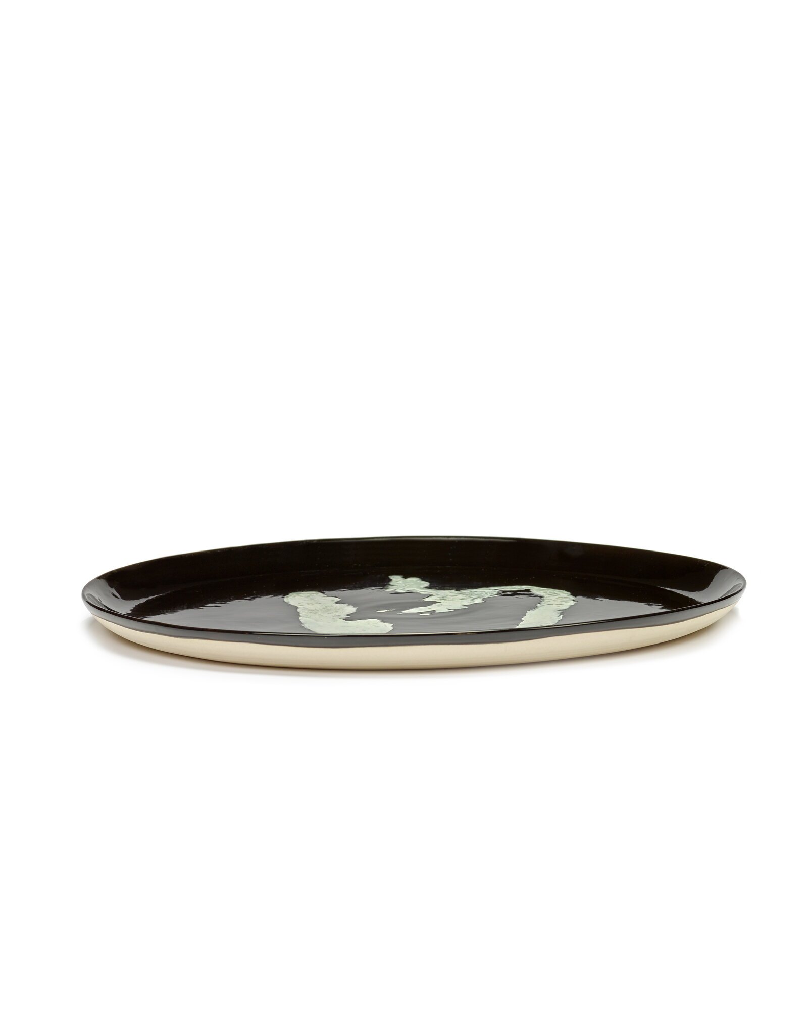 Serax Feast serving plate, black - white | Finnish Design Shop