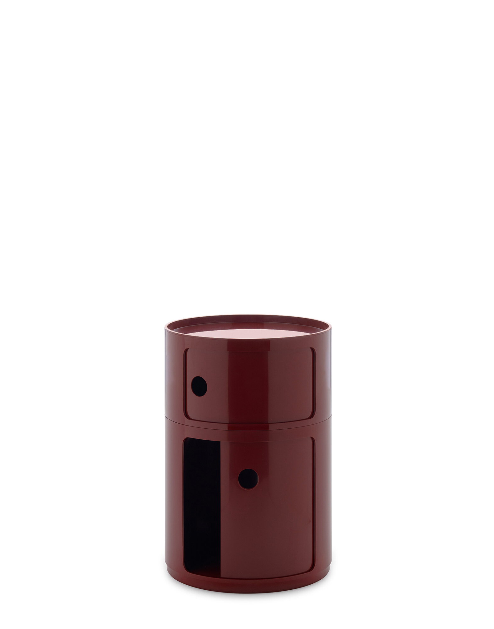 Kartell Componibili Big storage unit, 2 modules, burgundy | Finnish ...