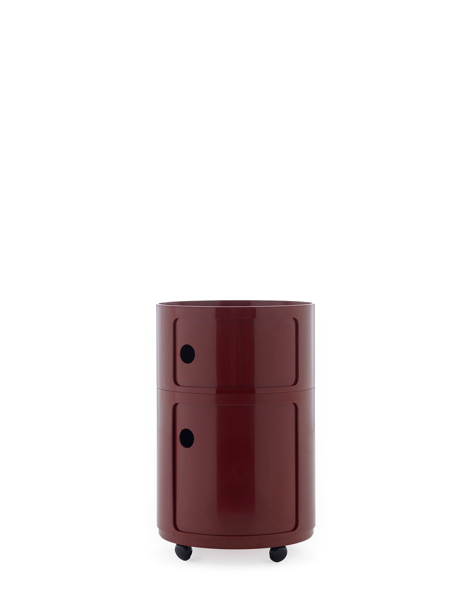 Kartell Componibili Big storage unit, 2 modules, burgundy | Finnish ...