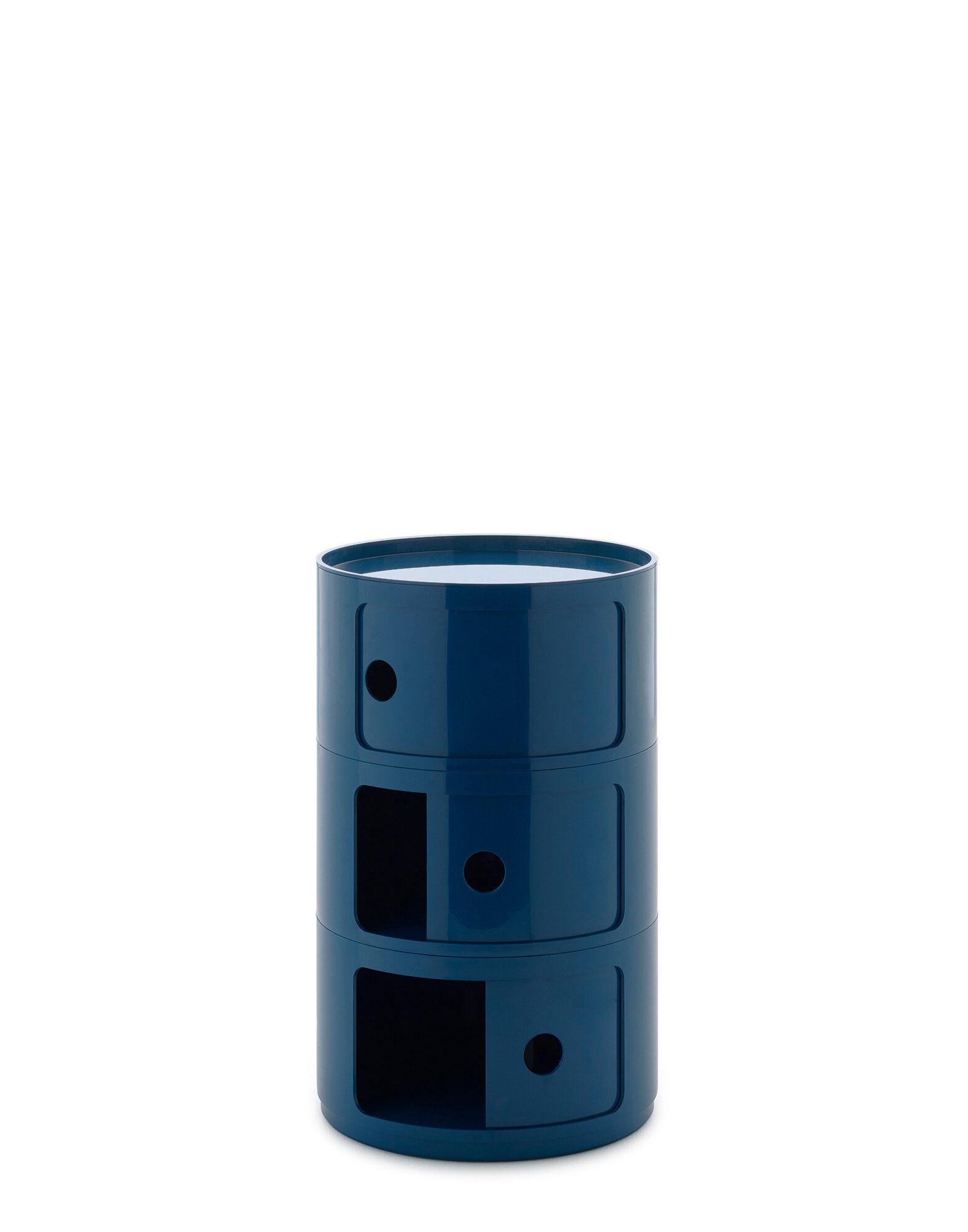 Kartell Componibili Big storage unit, 3 modules, blue | Finnish Design ...