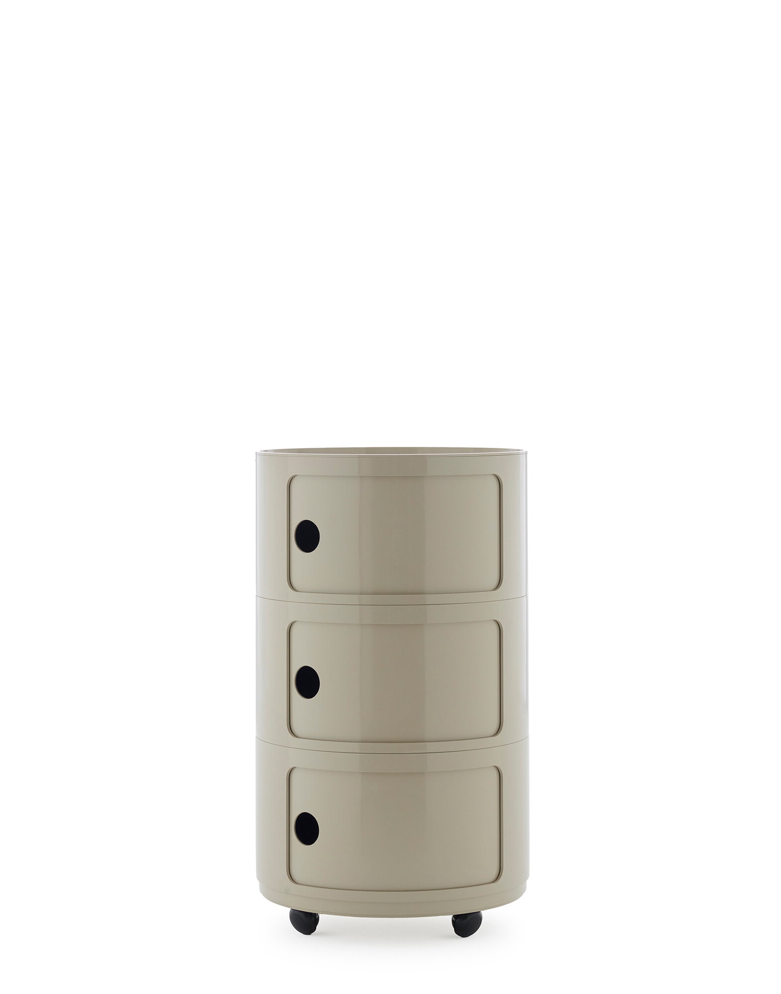 Kartell Componibili Big storage unit, 3 modules, taupe | Finnish Design ...