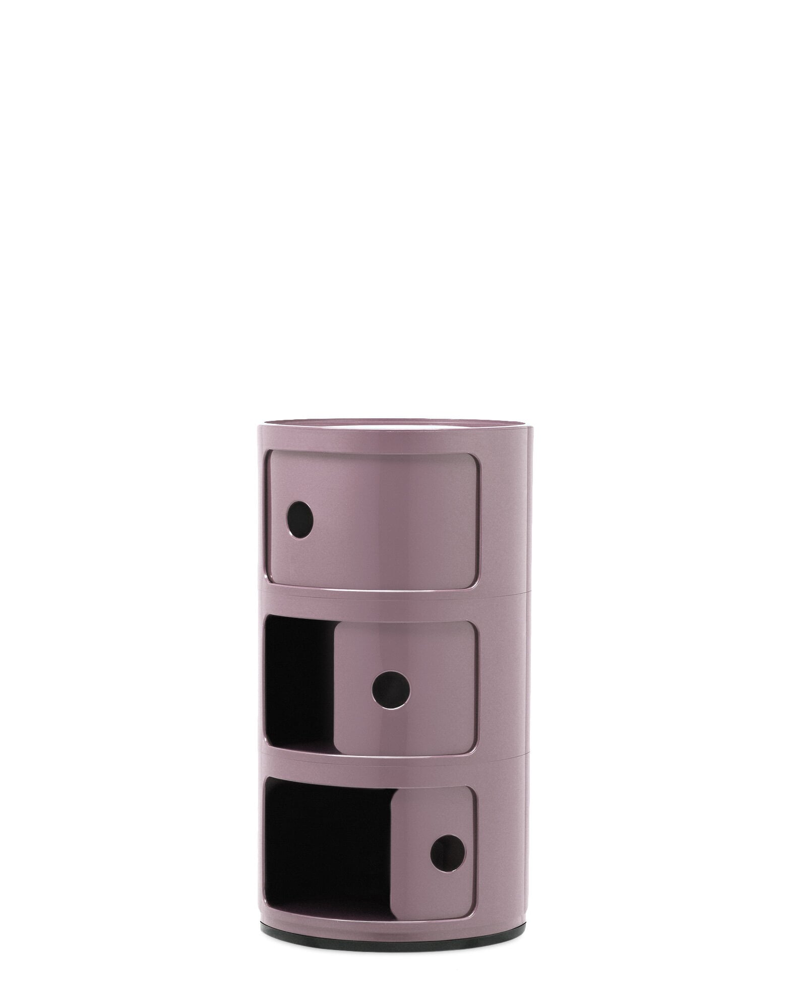 Kartell Componibili storage unit, 3 modules, mauve | Finnish Design Shop