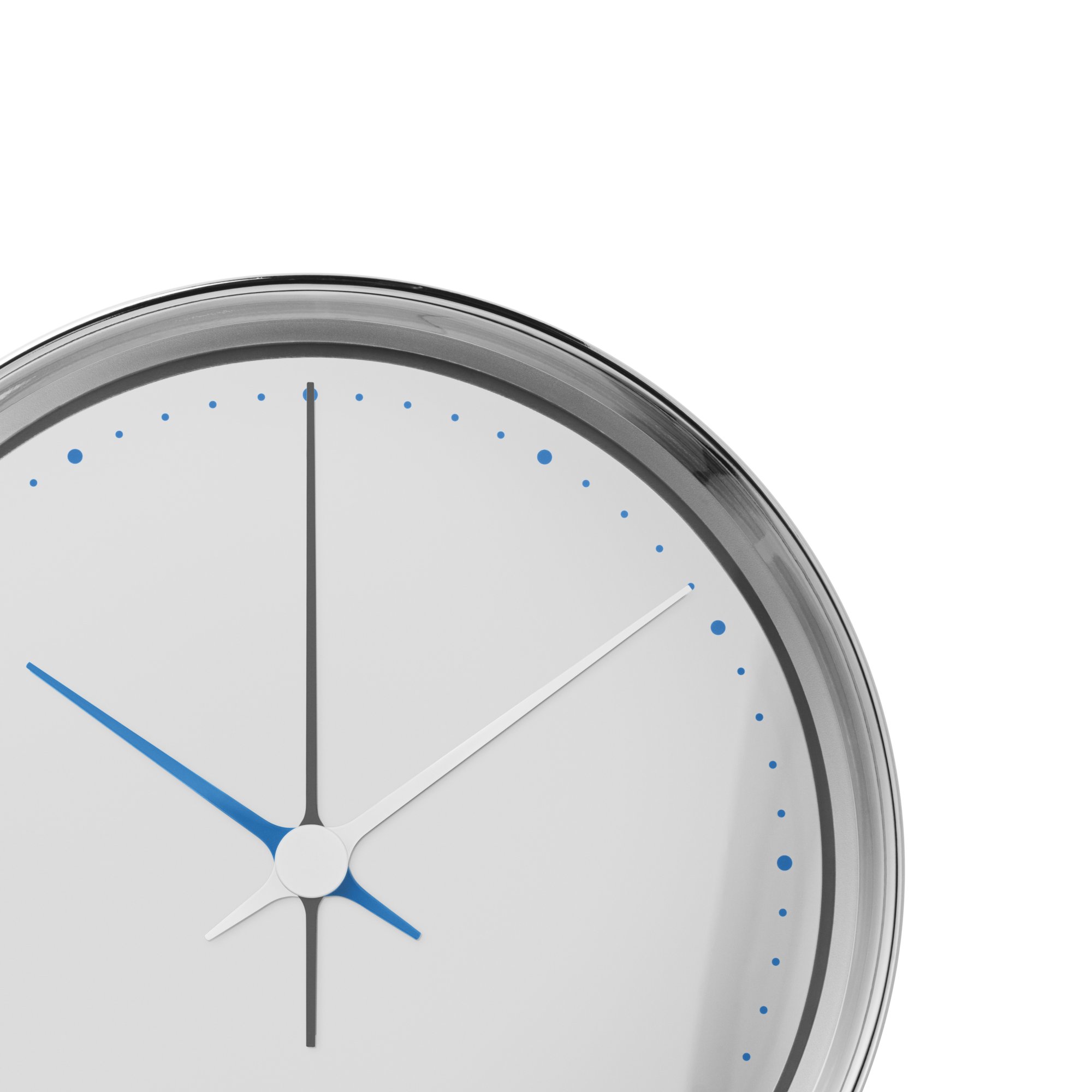 Georg Jensen Henning Koppel wall clock, 22 cm, polished stainless steel ...