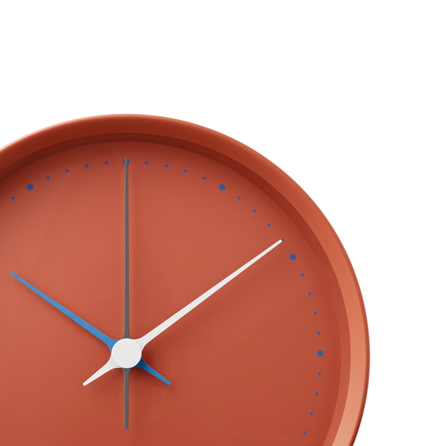 Georg Jensen Henning Koppel wall clock, 22 cm, red | Finnish Design Shop