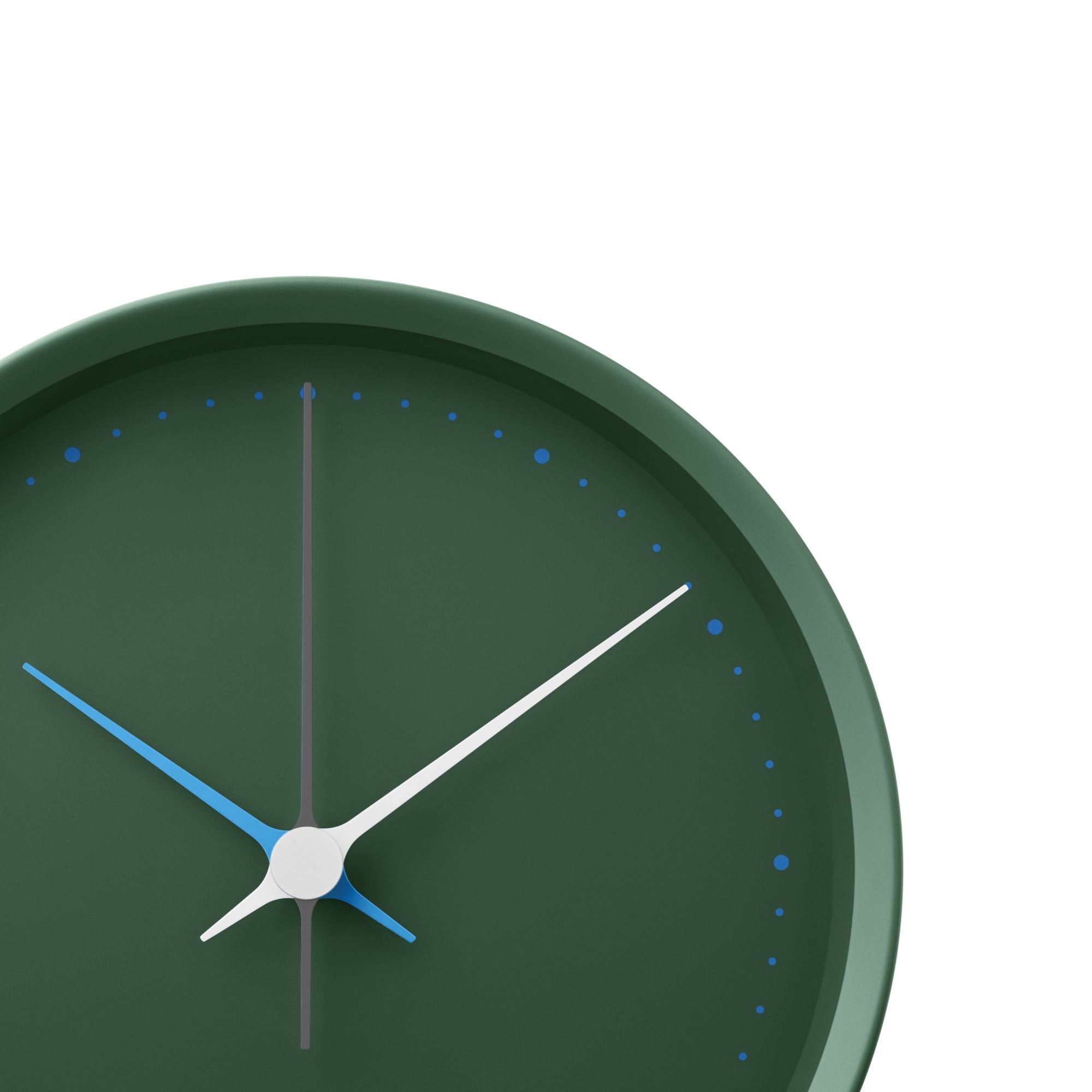 Georg Jensen Henning Koppel wall clock, 22 cm, green | Finnish Design Shop