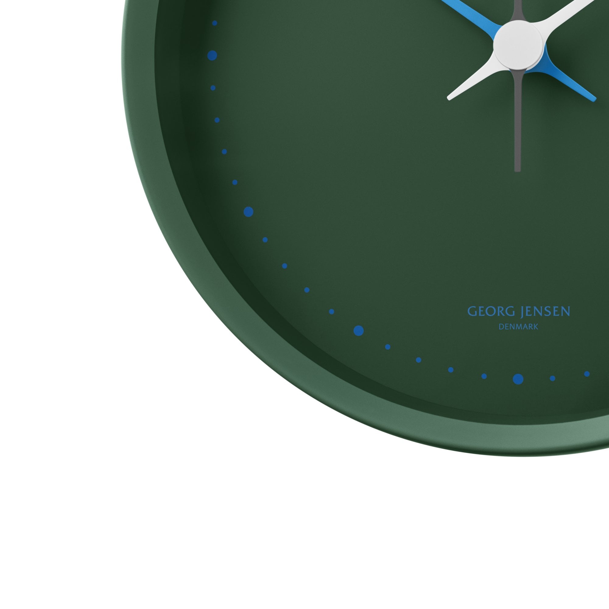 Georg Jensen Henning Koppel wall clock, 22 cm, green | Finnish Design Shop