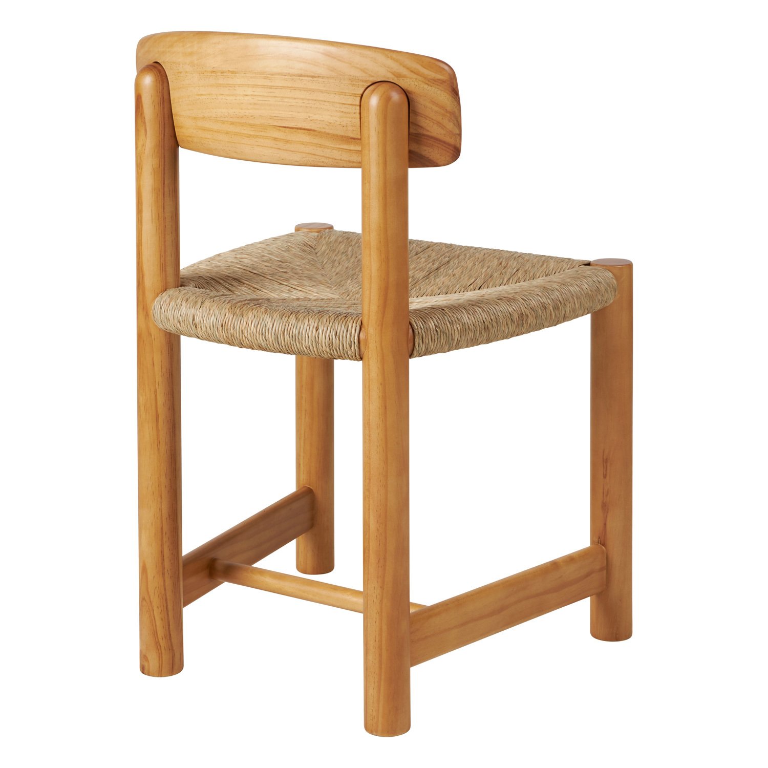 GUBI Daumiller side chair, golden pine - natural rush cord | Finnish ...