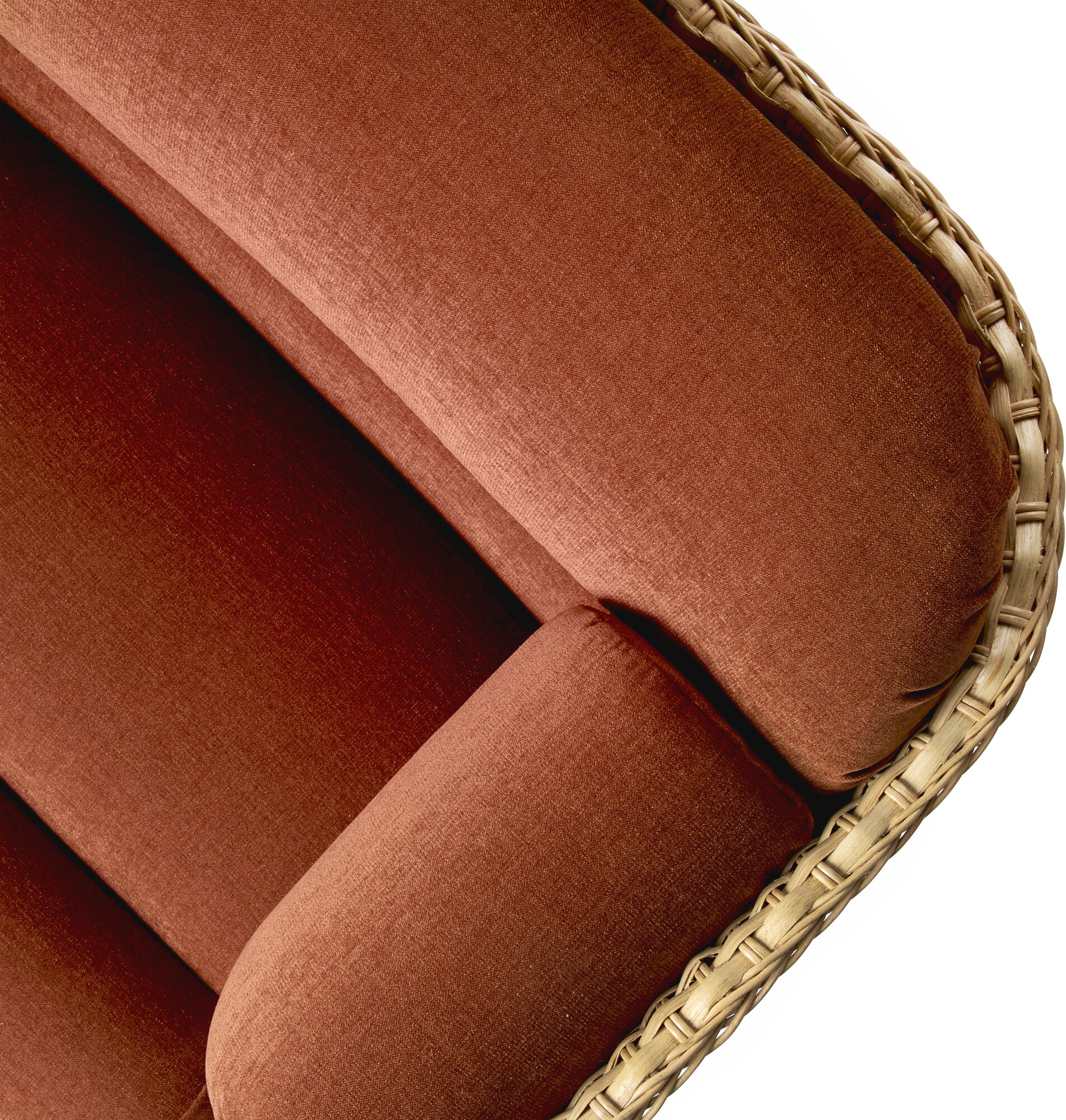 GUBI Basket lounge chair, rattan - Belsuede Special FR 133 | Finnish ...