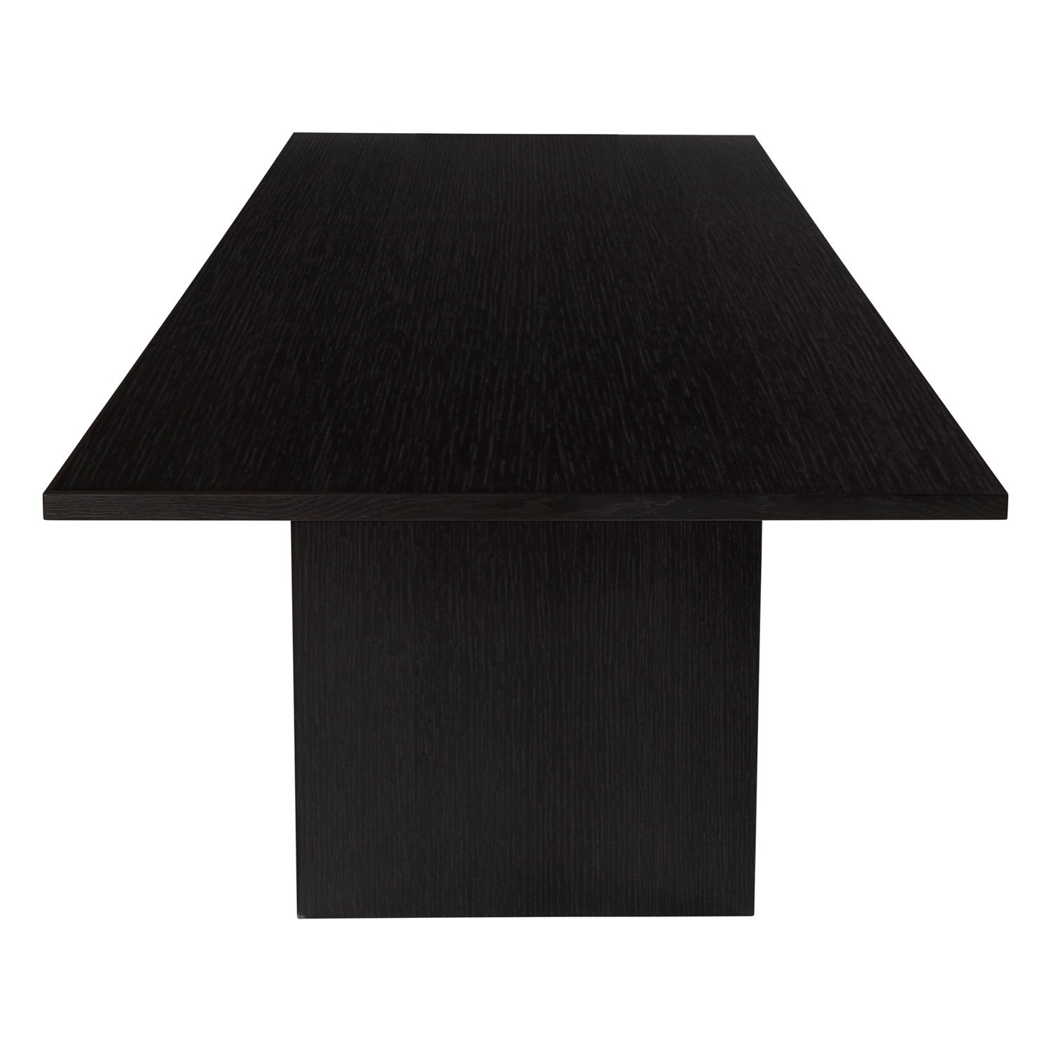 GUBI Private dining table, 320 x 100 cm, black / brown stained ash ...