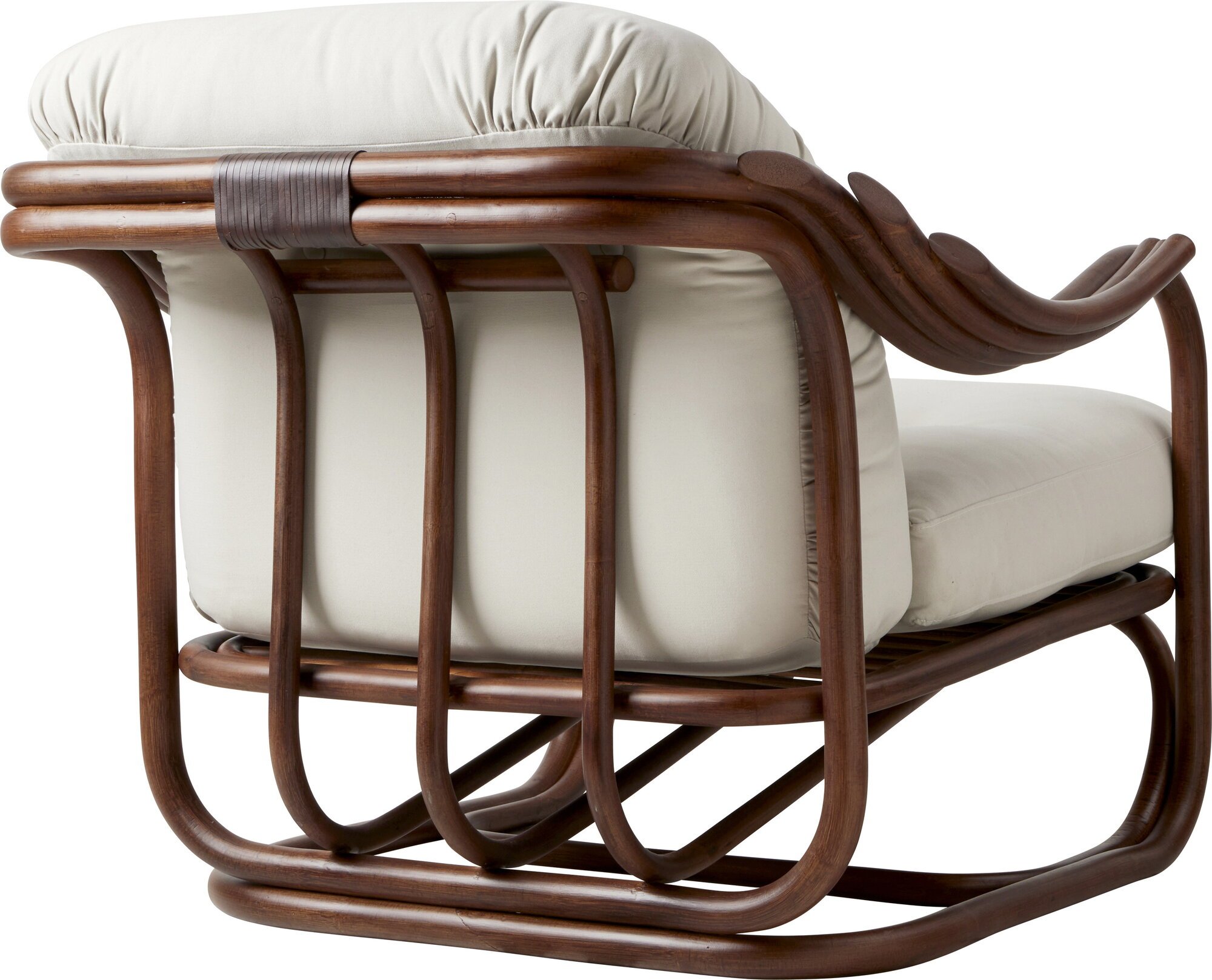 GUBI Poltrona Tria lounge chair, dark rattan - Reales 001 | Finnish ...