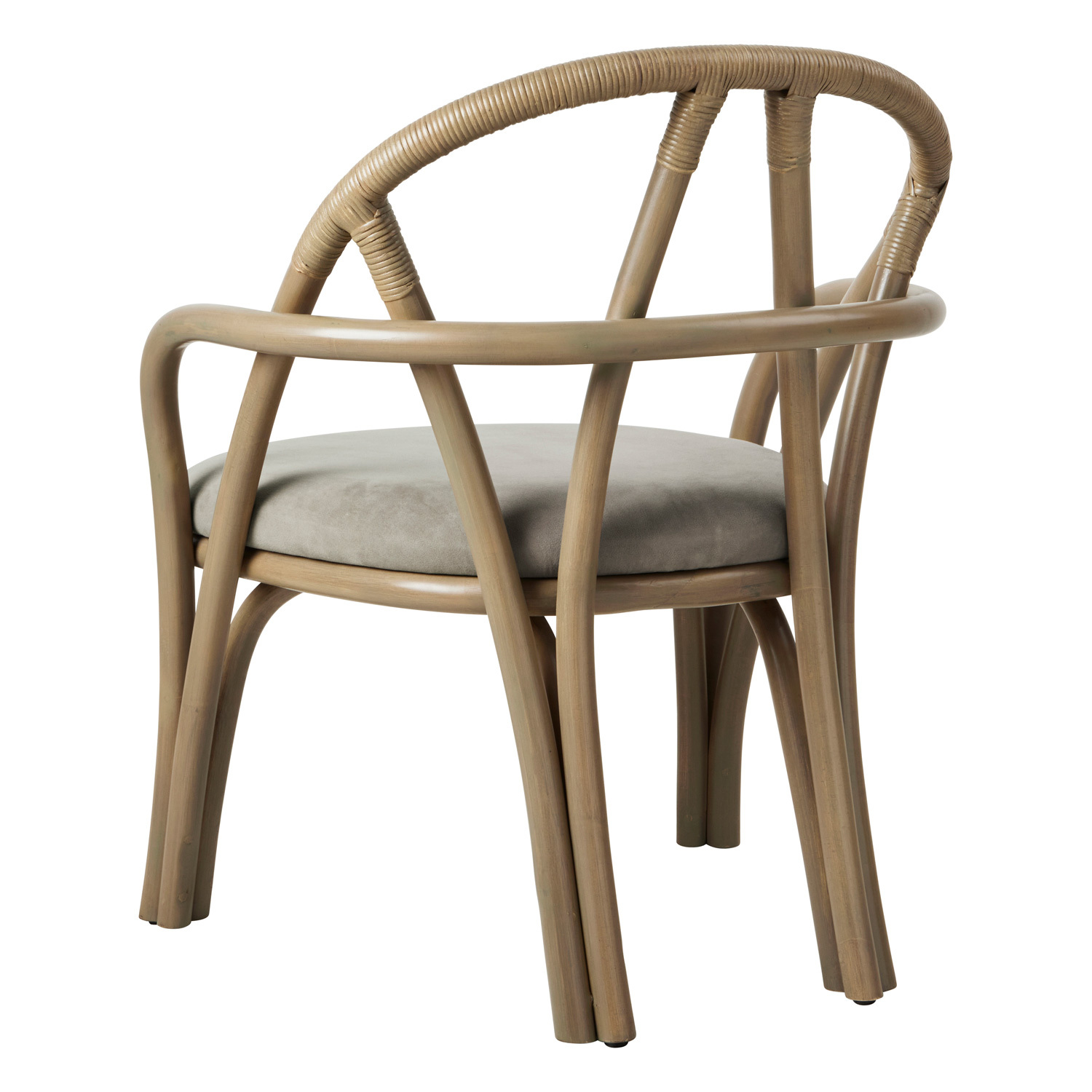 GUBI Bistra lounge chair, olive stained rattan - Fustagno 003 | Finnish ...