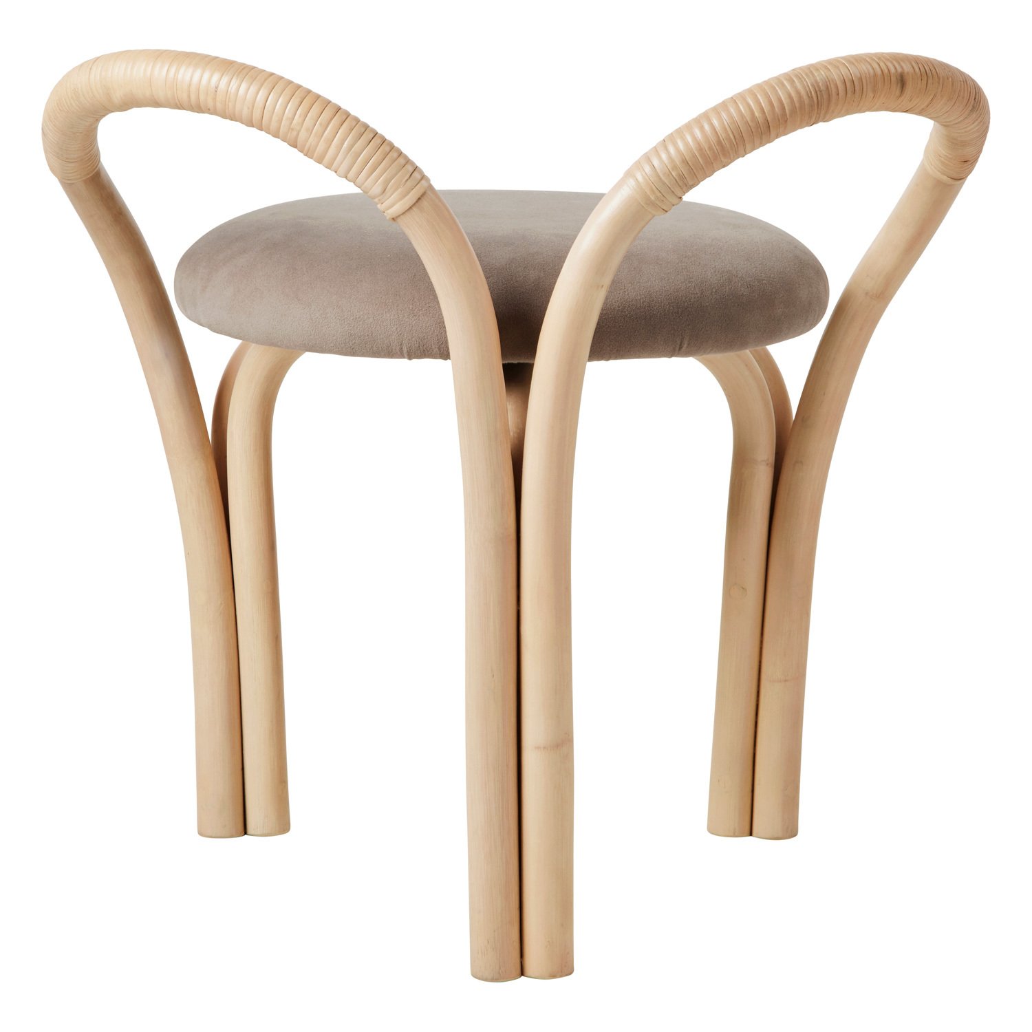 GUBI Bistra stool, natural lacquered rattan - Fustagno 002 | Finnish ...