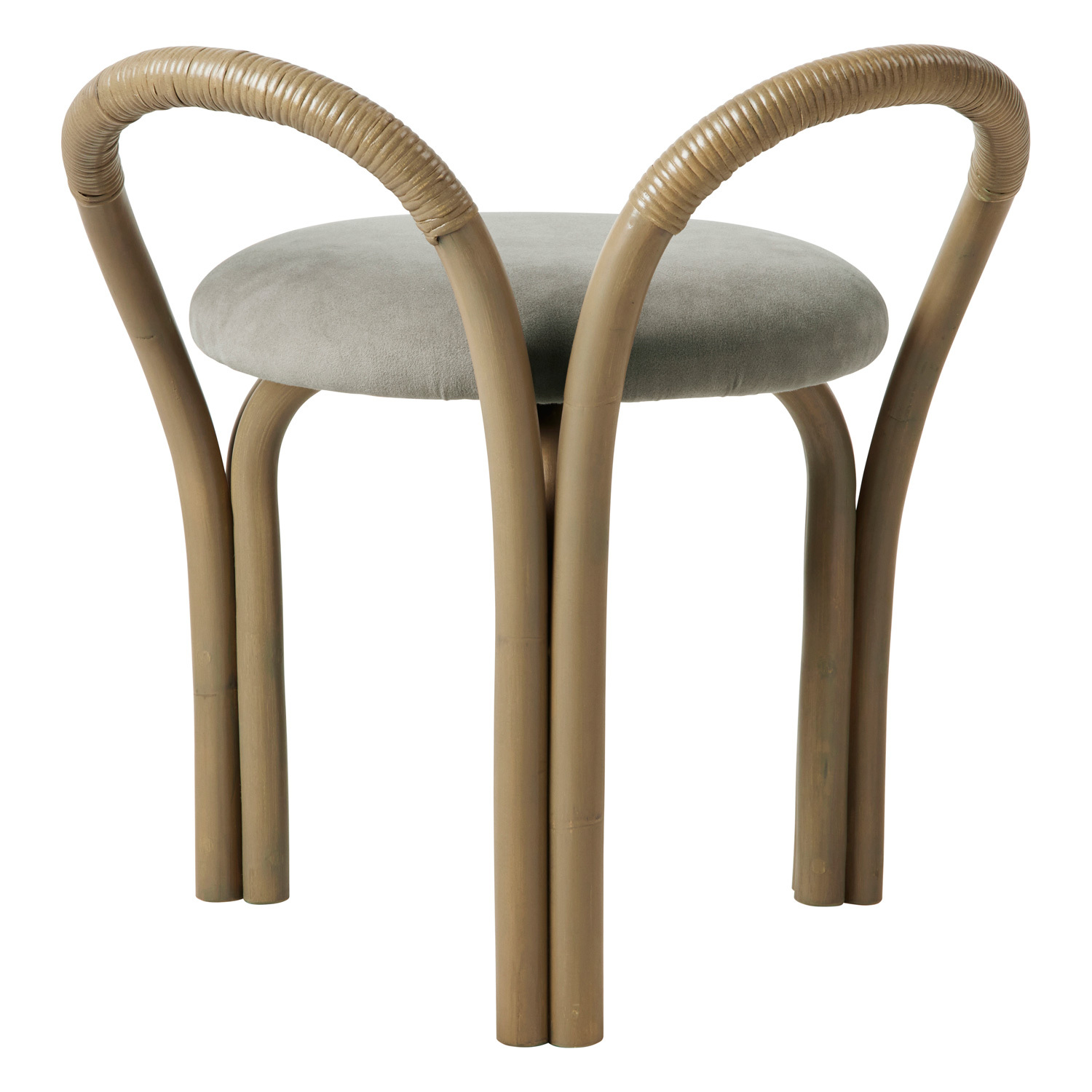 GUBI Bistra stool, olive stained rattan - Fustagno 003 | Finnish Design ...