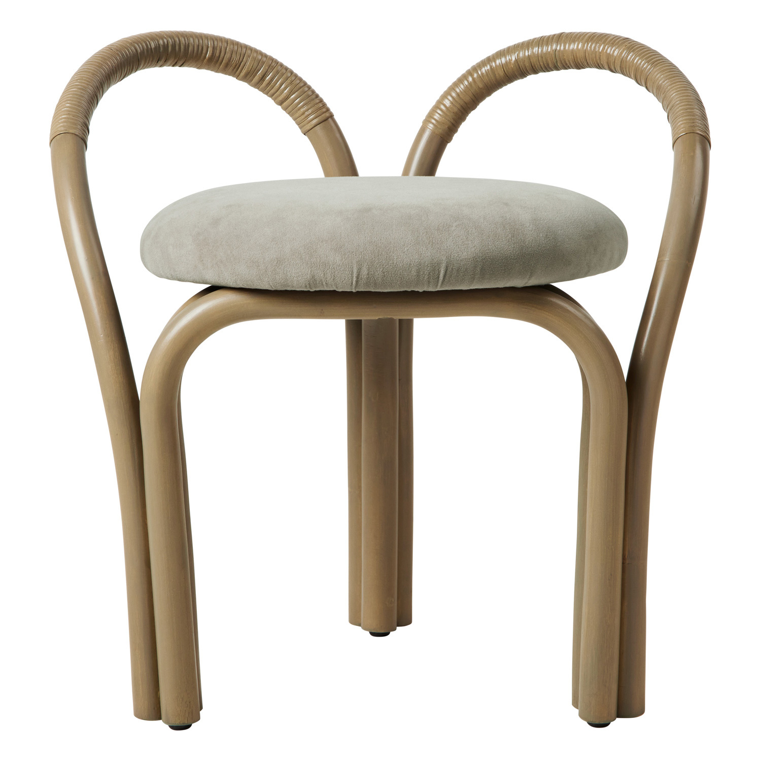 GUBI Bistra stool, olive stained rattan - Fustagno 003 | Finnish Design ...