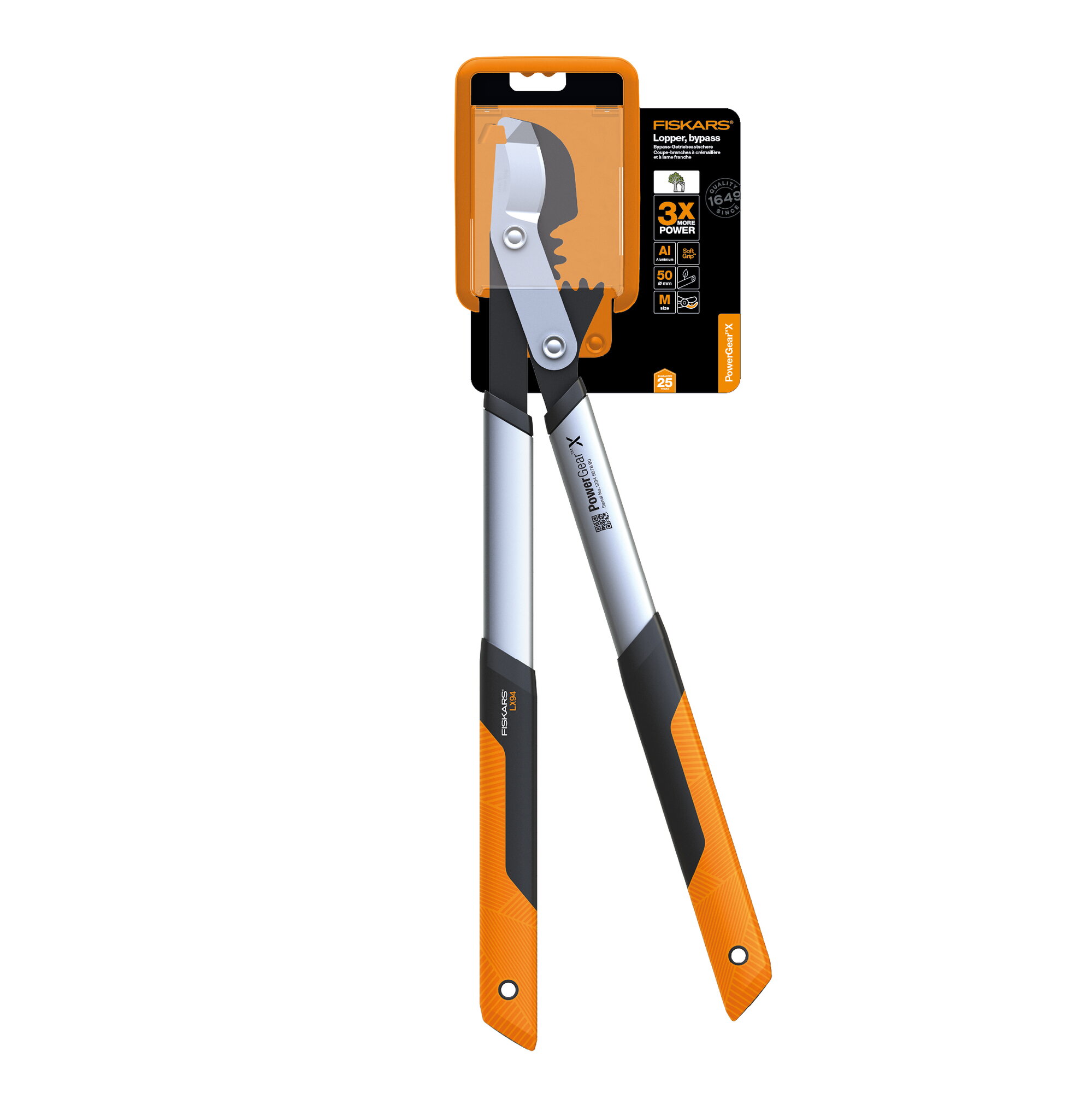Fiskars PowerGear X lopper, bypass, M, LX94 | Finnish Design Shop