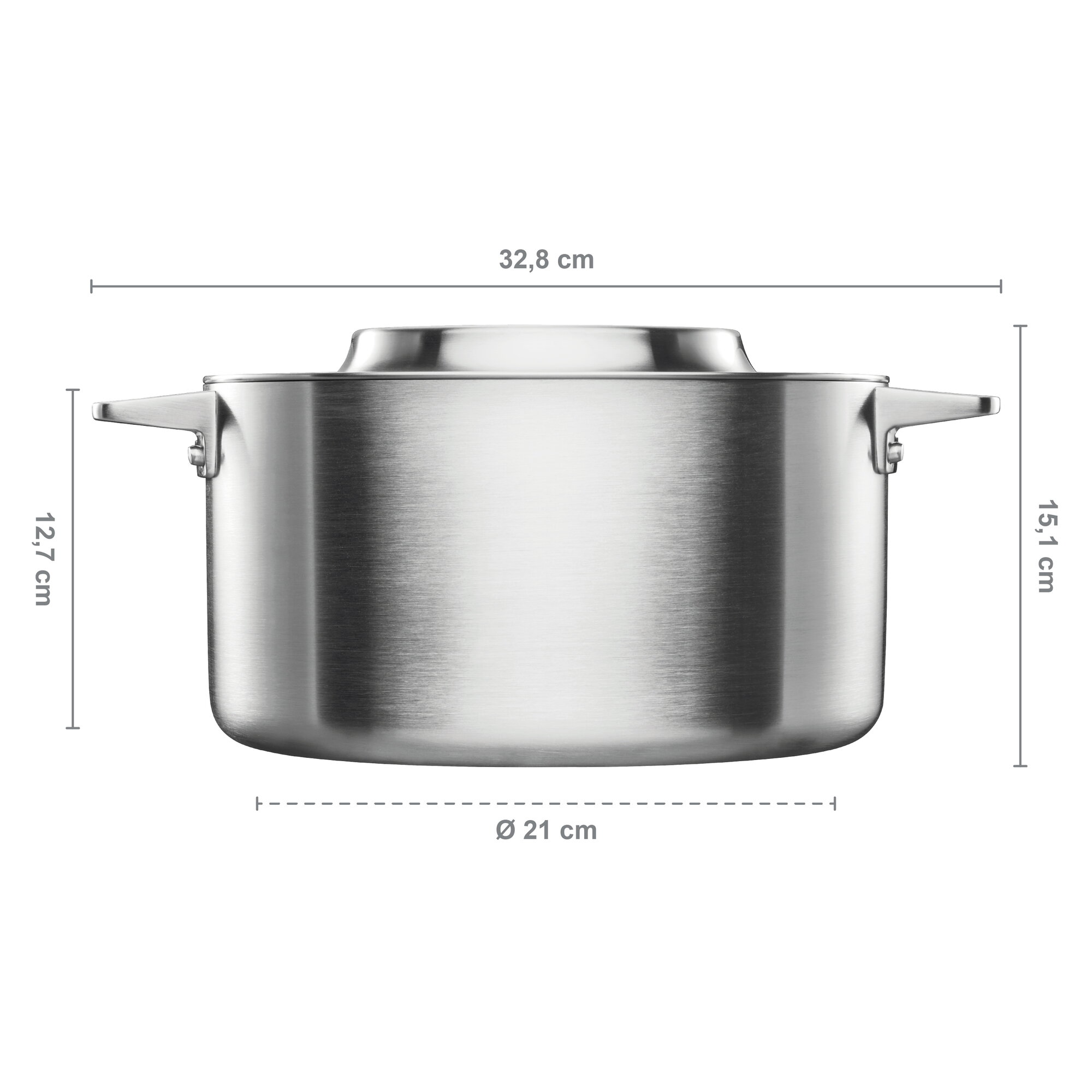 Fiskars Norden steel casserole, 5 L, uncoated | Finnish Design Shop