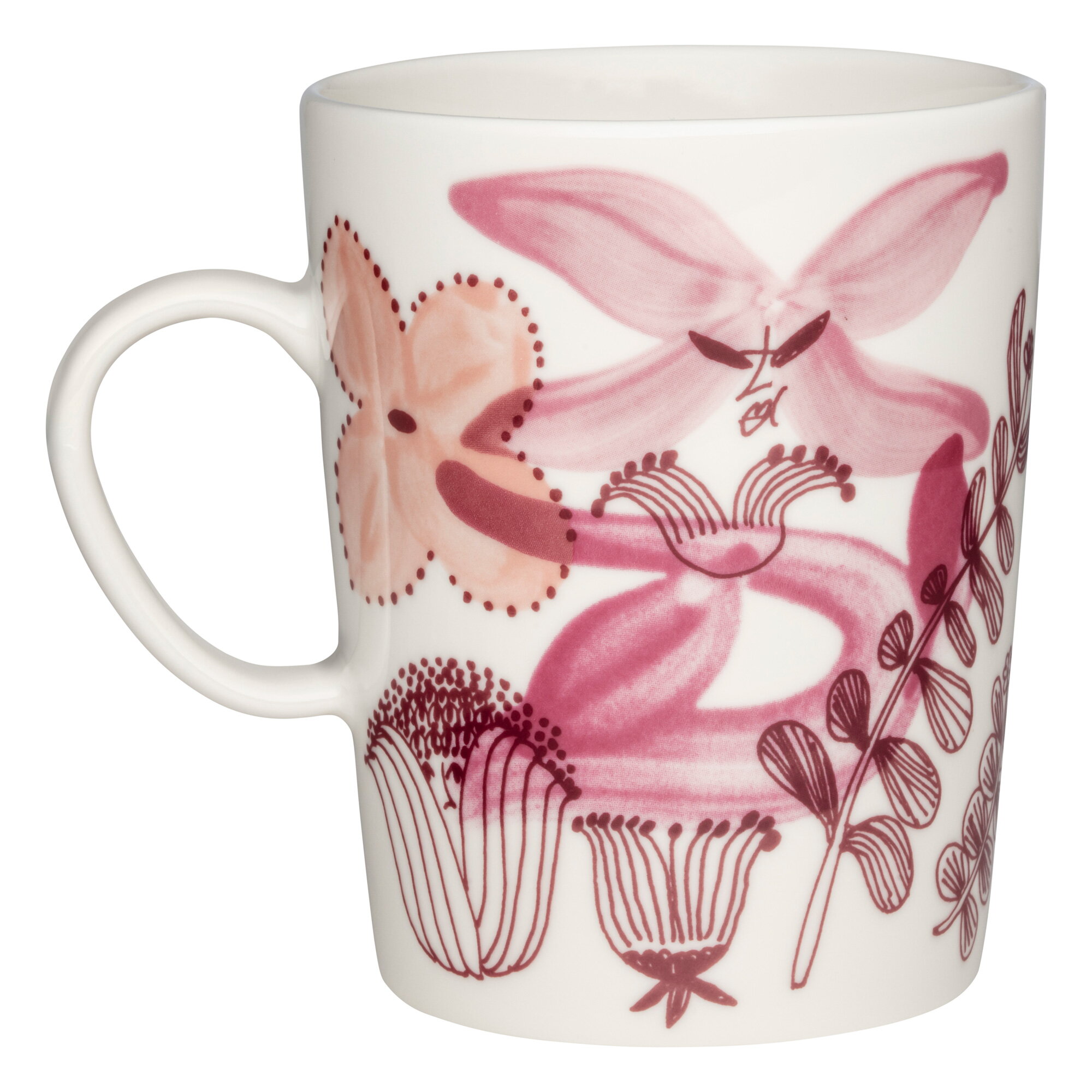 Arabia Kukkamaa mug, 0,5 L, Pink Ribbon | Finnish Design Shop NL