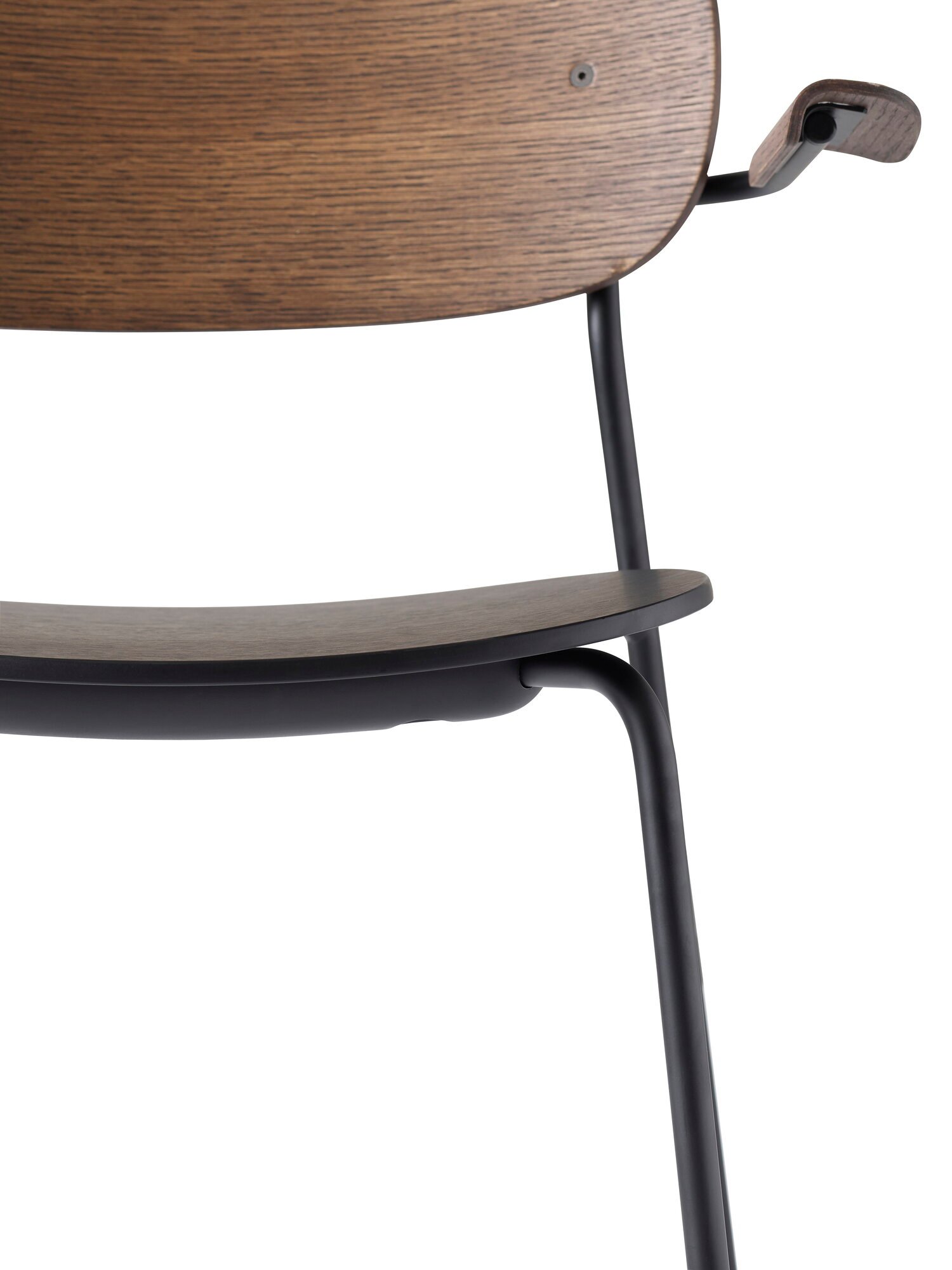 Audo Copenhagen Co Chair with armrests, dark stained oak | Finnish ...