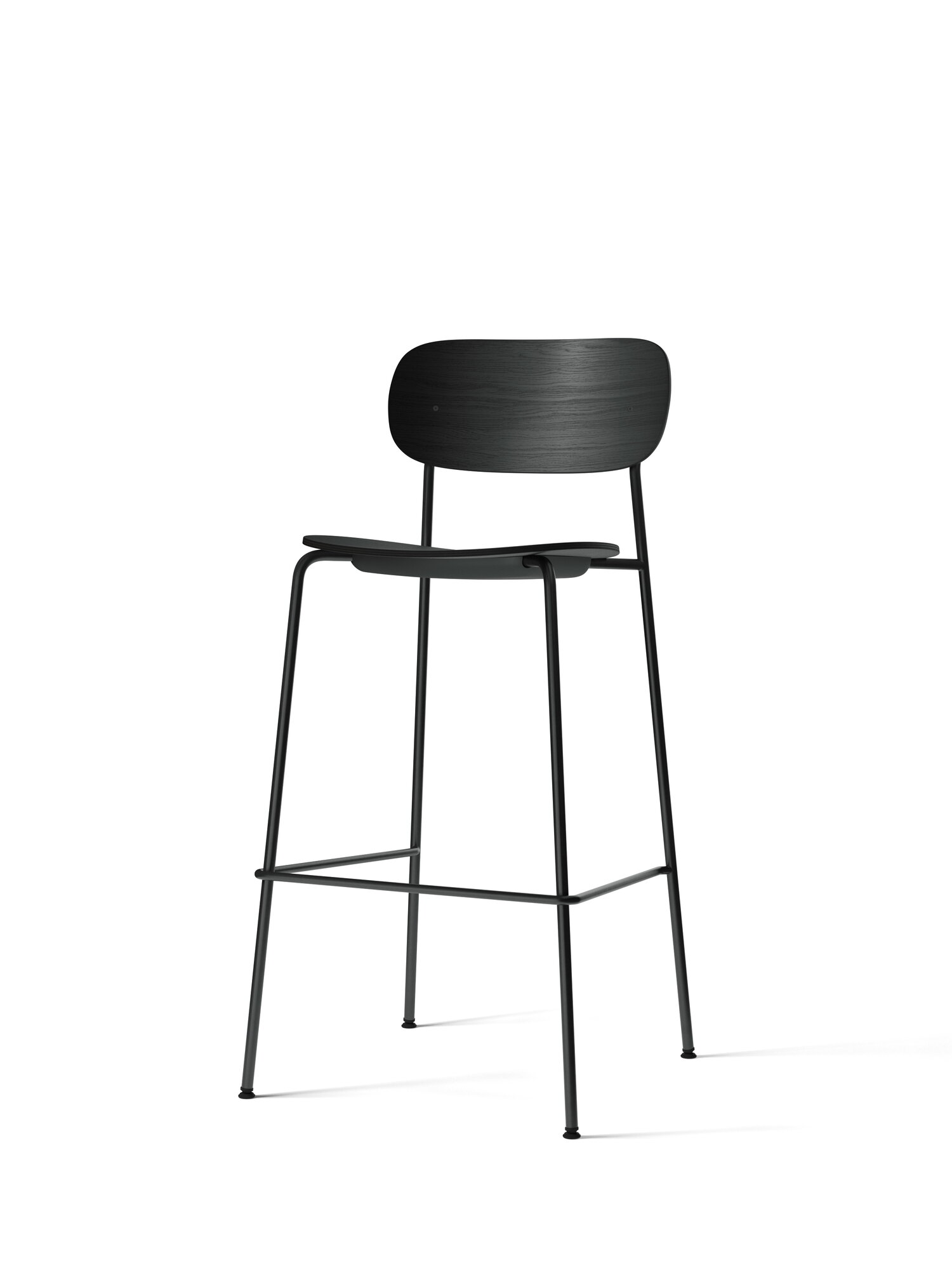 Audo Copenhagen Co barstol 75,5 cm, svart stål - svart ek | Finnish ...