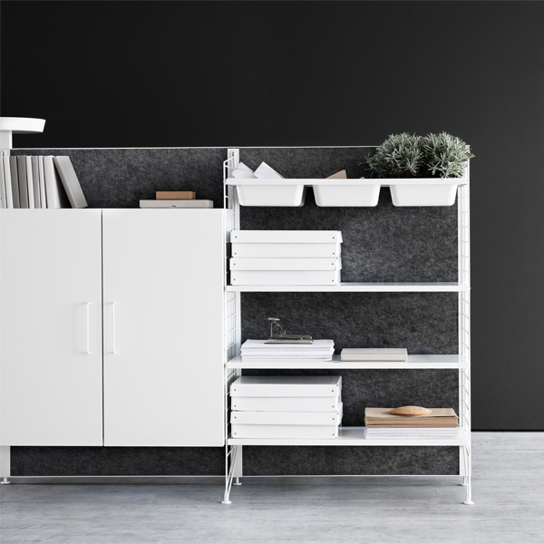 String Furniture Panneau vertical String, 115 x 30 cm, 2 pièces, blanc ...