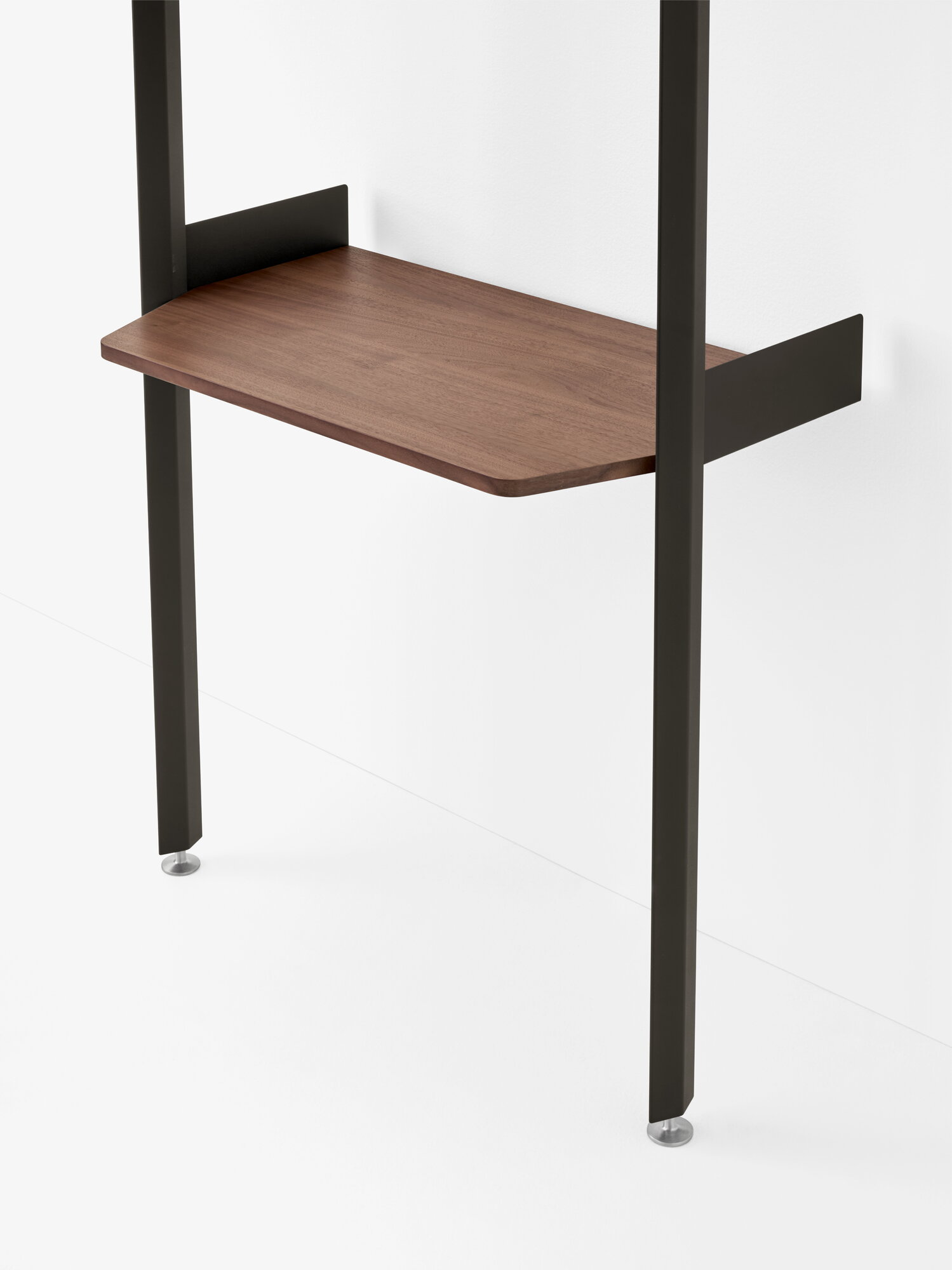 &Tradition Rombe IF2 shelf with desk, anthracite - walnut | Finnish ...