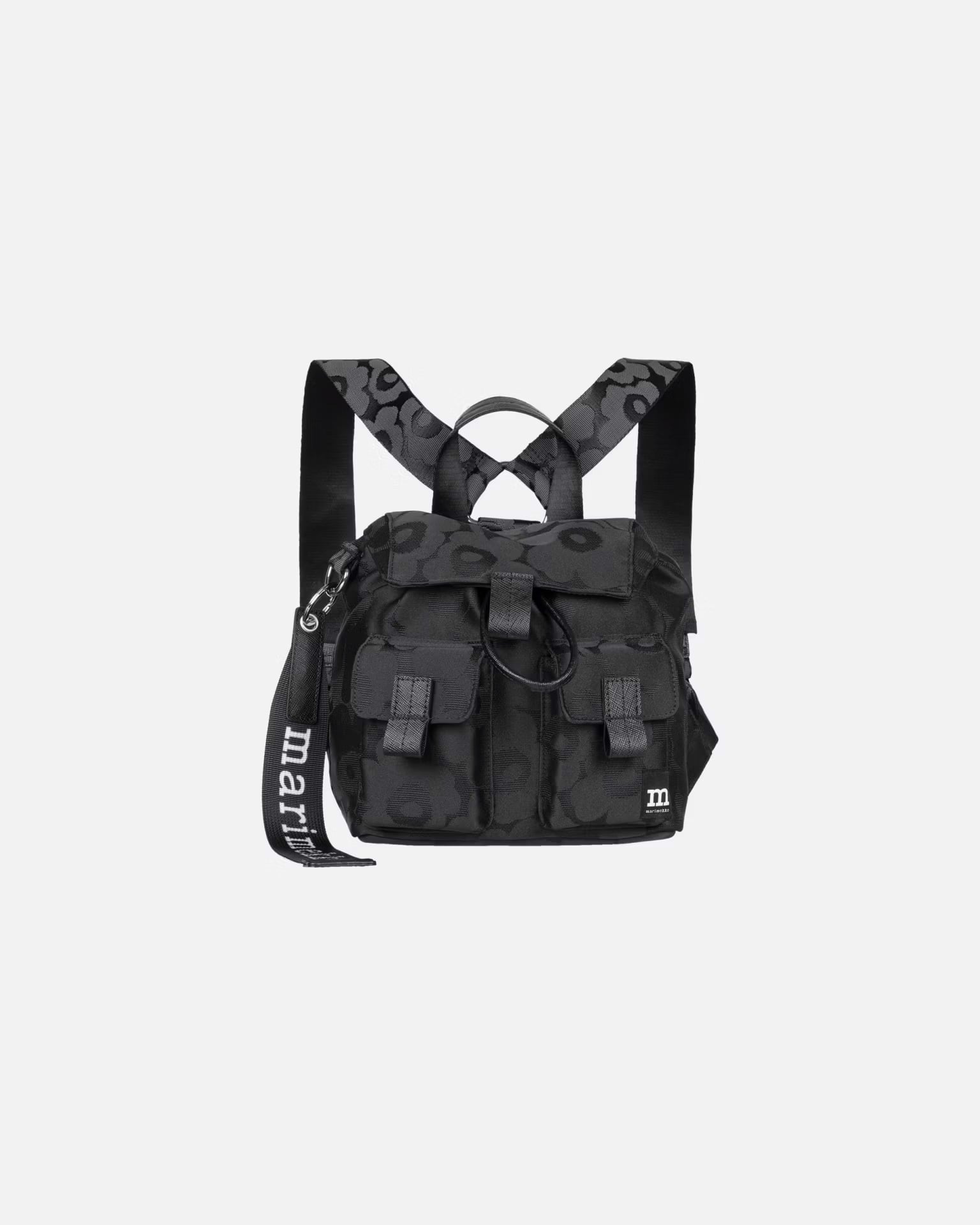 Marimekko Everything backpack, S, Unikko black | Finnish Design Shop