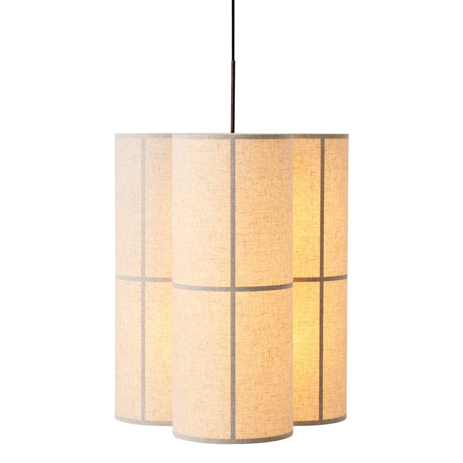 Audo Copenhagen Hashira pendant, cluster, large, raw linen | Finnish ...
