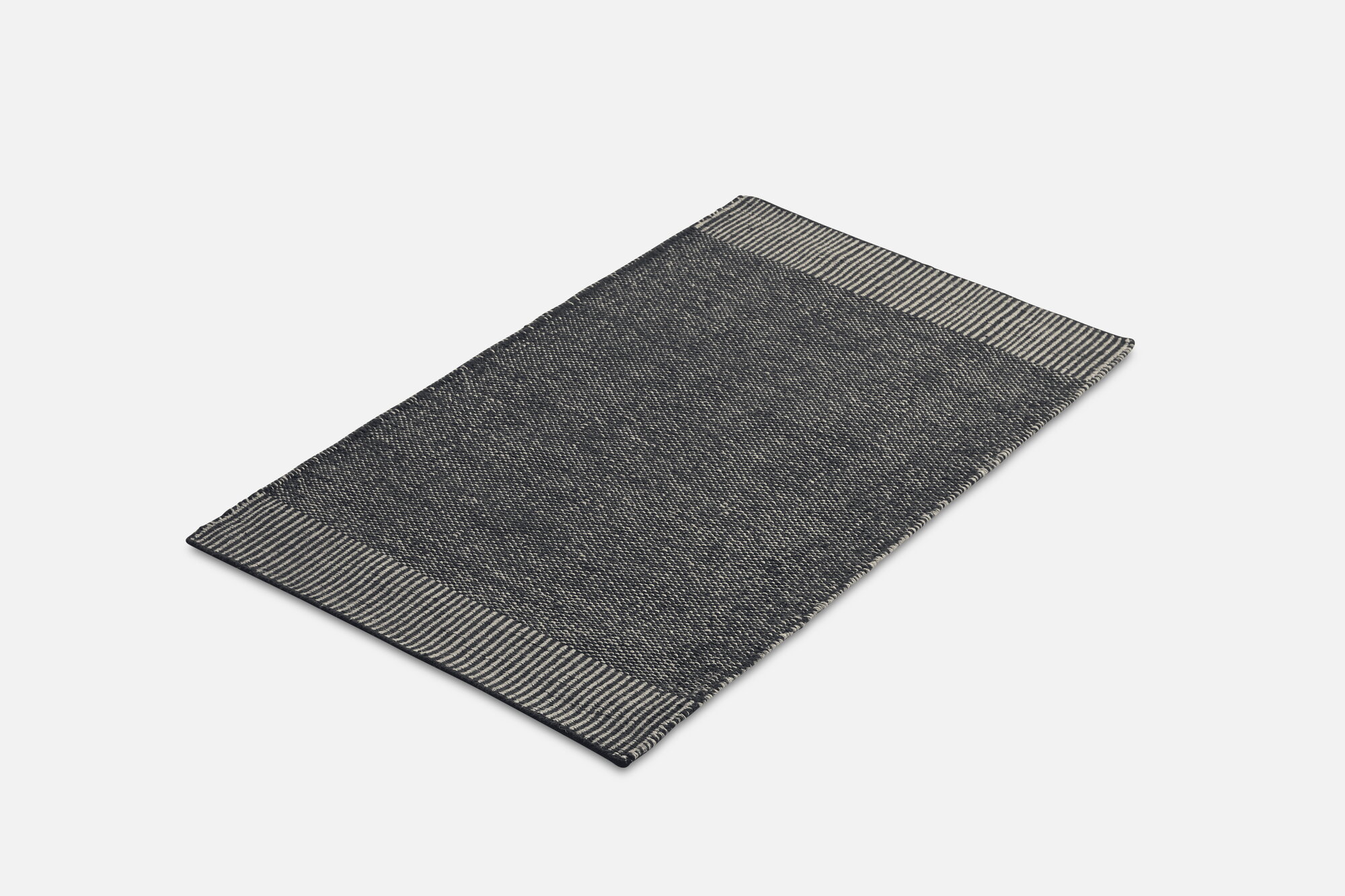 Woud Rombo rug, 90 x 140 cm, grey | Finnish Design Shop