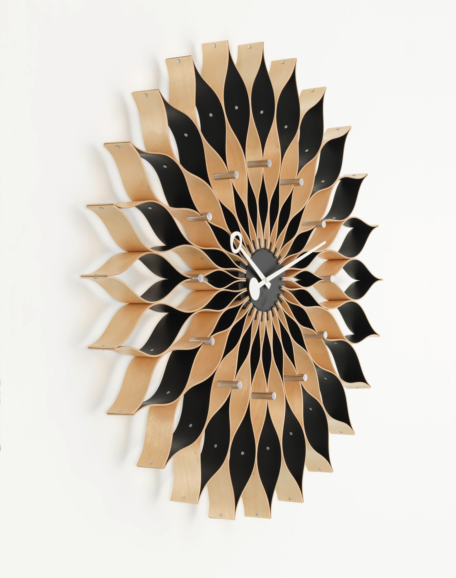 Vitra Sunflower Clock, birch | Finnish Design Shop UK