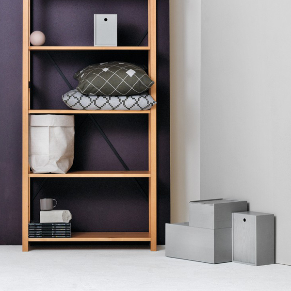 Lundia System 3 box, grey | Finnish Design Shop
