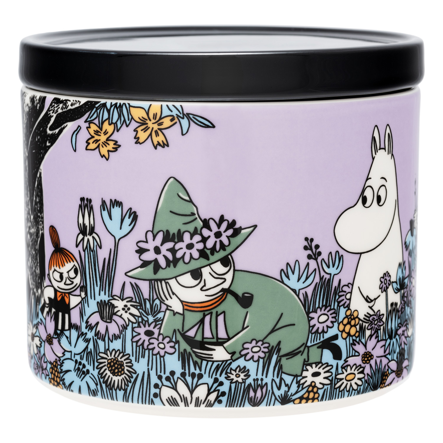 Moomin Arabia Muumi purkki, 0,7 L, Sydänystävät | Finnish Design Shop