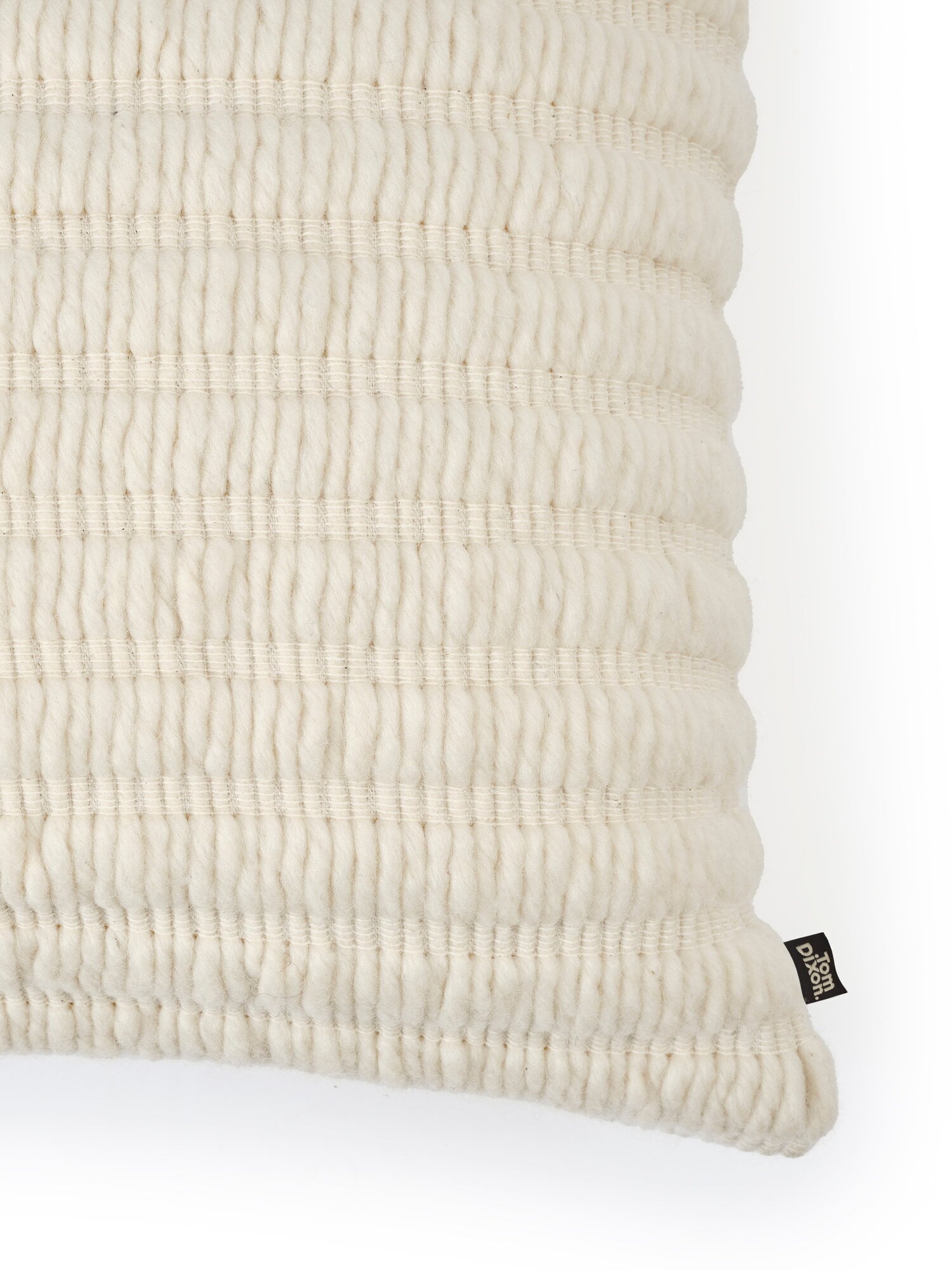 Tom Dixon Ridge cushion, 45 x 45 cm, natural | Finnish Design Shop