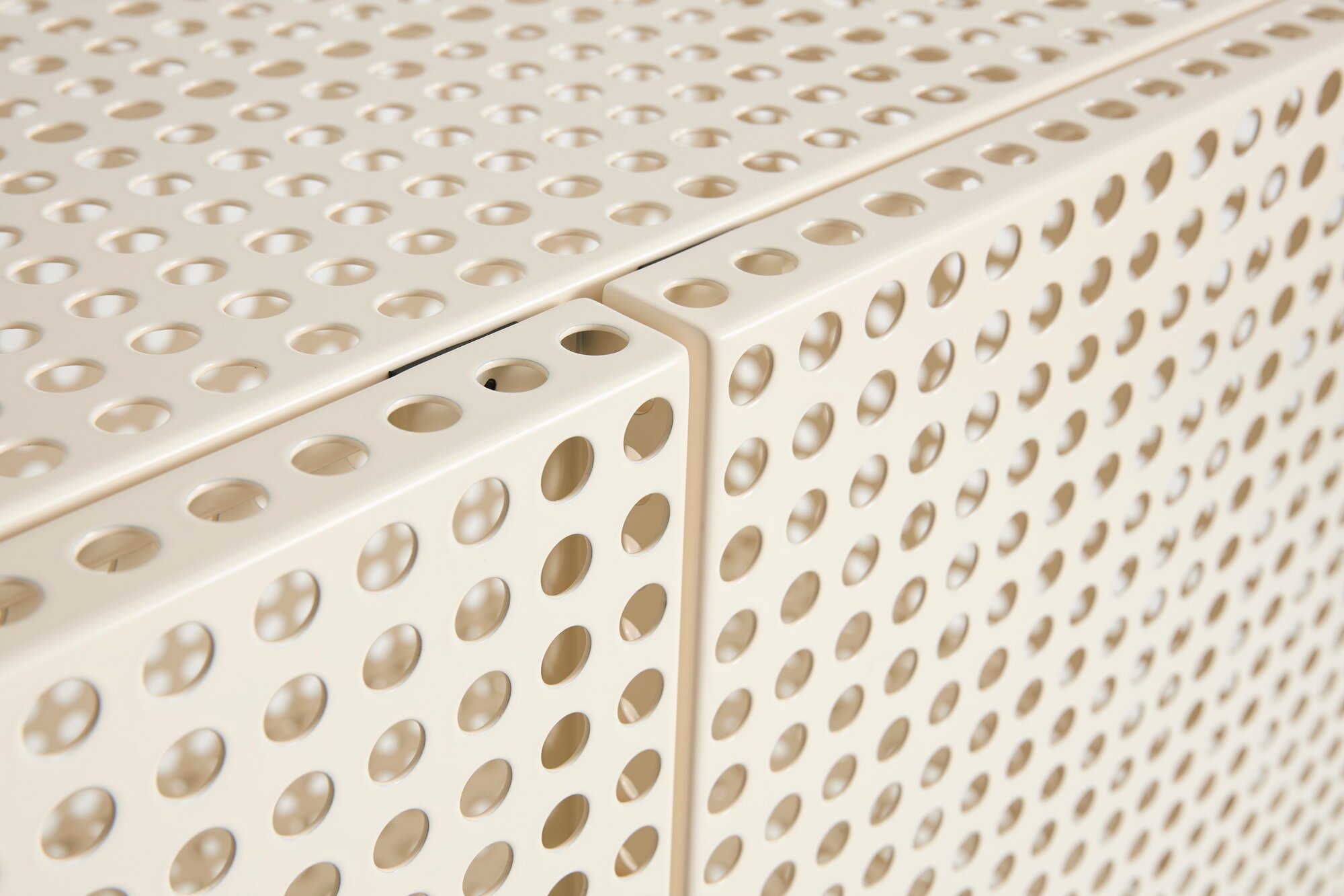 HAY Perforated floor cabinet, large, eggshell | Finnish Design Shop